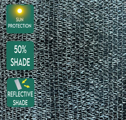 Reflective 50% Silver Lining Heat Reflector Shade Cloth- Summer Time ...