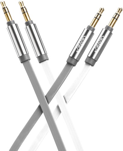 Ventev 4 ft. Tangle Free 3.5mm Male to Male Auxiliary Aux Audio Cable ...