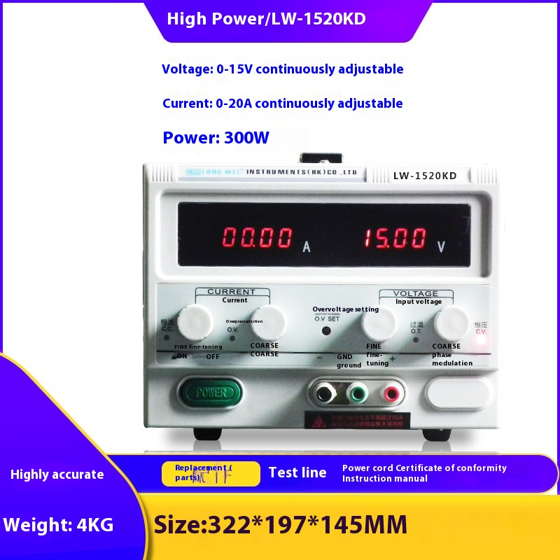 High Precision Switching High Power Adjustable DC Voltage Regulator ...