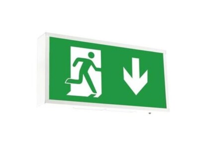 ANSELL ENCORE AWLED/3M WATCHMAN 3W IP20 LED WHITE EMERGENCY EXIT SIGN ...