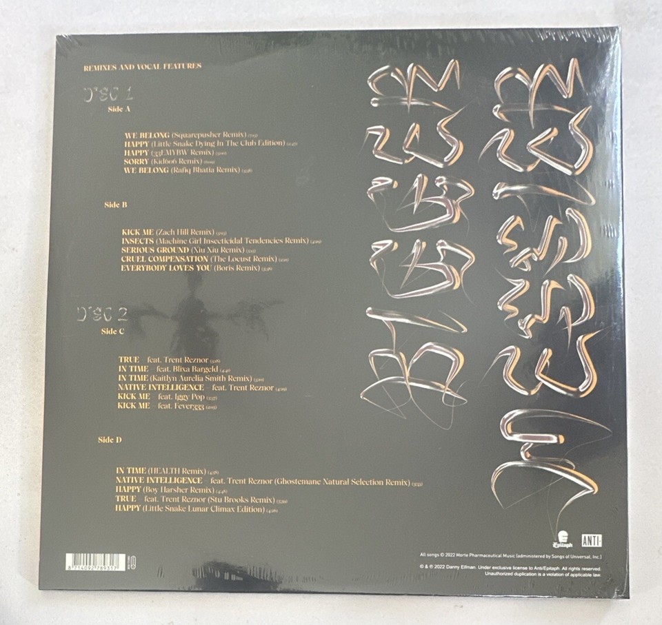 Danny Elfman - Bigger. Messier. White / Orange Vinyl Lp Limited Edition ...