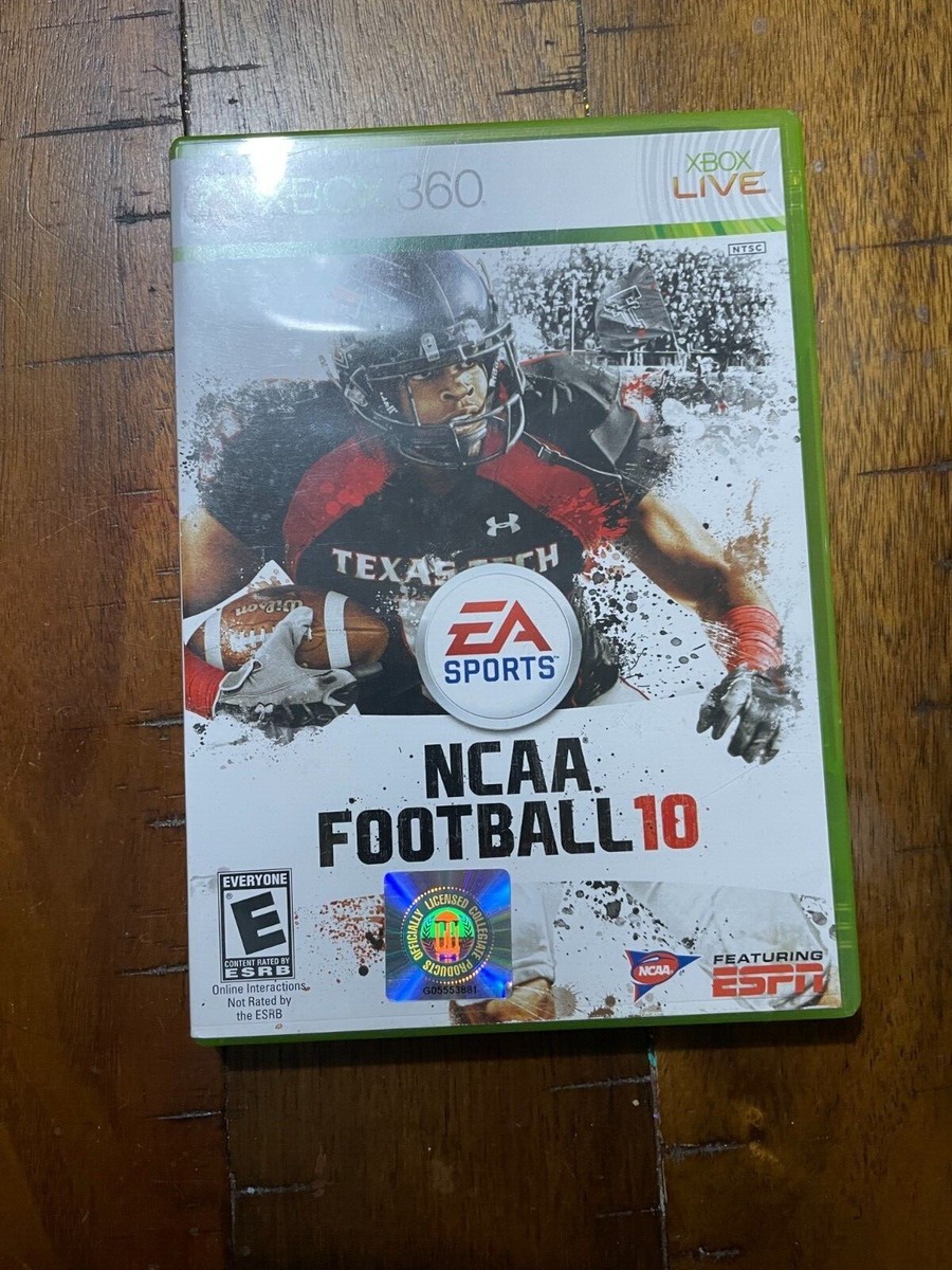 Xbox 360 Games NCAA Football 10 - Xbox 360 Disc Only College Texas Tech ...
