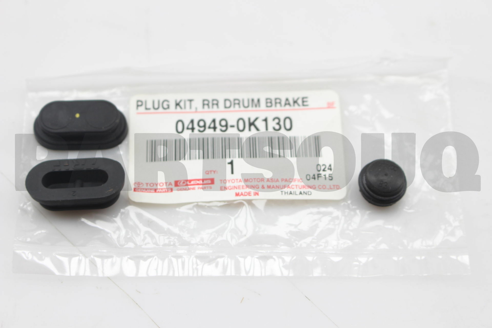 049490K130 Genuino Toyota KIT ENCHUFE RR TAMBOR BR 04949-0K130 | eBay