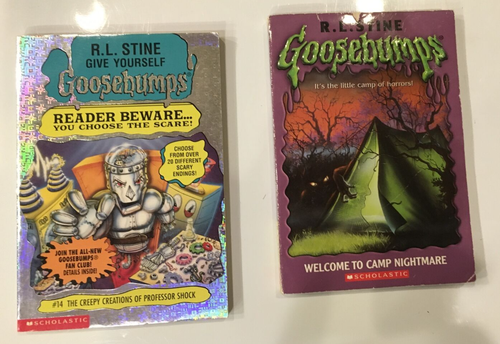 Goosebumps books R L Stine Welcome camp Nightmare 1993 & 1997 Reader ...