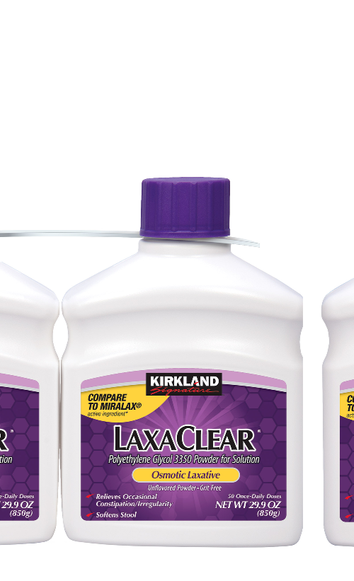 Kirkland Signature LaxaClear Polyethylene Glycol Powder - 90 Doses ...