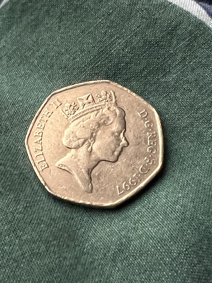 1997 Rare Valuable 50p Britannia Shield Fifty Pence Coin Excellent Condition | eBay UK