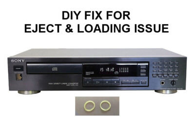 (2) Replacement Belts Bands for CD or DVD PLAYERS with LOAD & EJECT ...