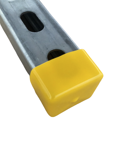 Pack of 25 Yellow End Strut Caps 1-5/8" Plastic Vinyl Uni-Strut Safety ...