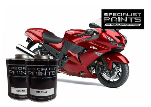 PINT KIT OF kawasaki - Candy Persimmon Red Paint, MOTORCYCLE ...