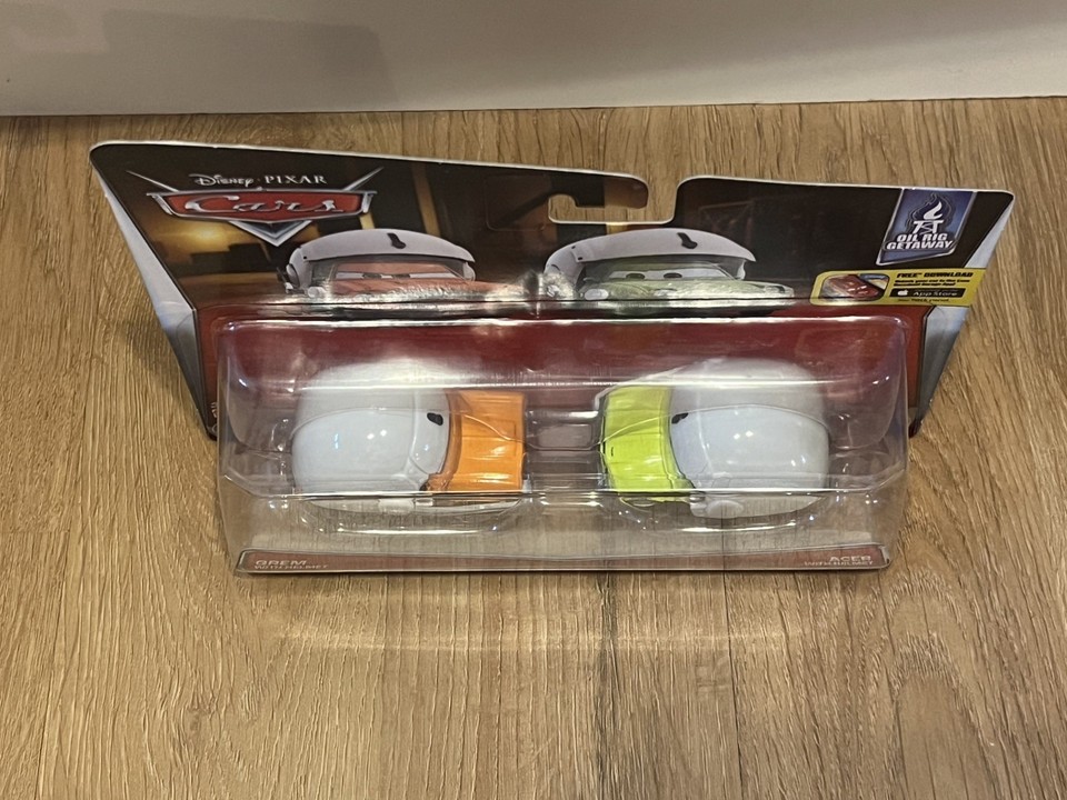 Disney Pixar Cars Grem With Helmet & Acer With Helmet Diecast 2-Pack 1. ...