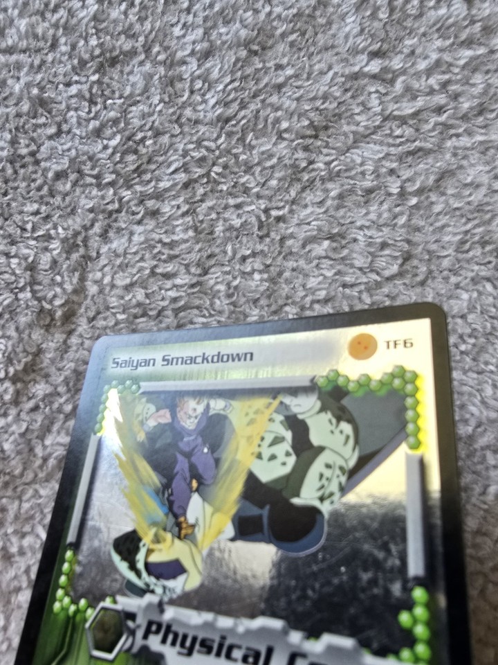 DBZ Dragon Ball Z FOIL Saiyan Smackdown TF6 CCG Limited Tuff Enuff ...