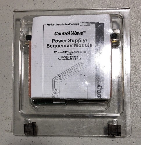 BRISTOL BABCOCK CONTROLWAVE POWER SUPPLY MODULE SINGLE INPUT 396351-01 ...