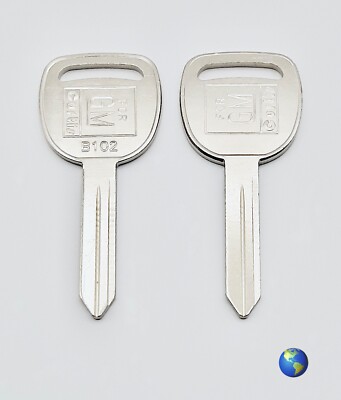 B102 Key Blanks for Various Models by Chevrolet, GMC, Isuzu, and others ...