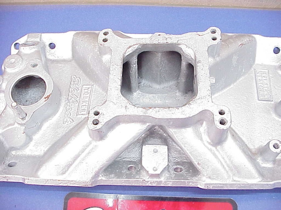 Vintage Edelbrock #2725 Torker Aluminum Intake Manifold SB Chevy 327 ...