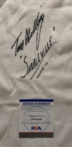 TOM WELLING AUTOGRAPH SMALLVILLE Inscribed Tank PSA DNA COA TV Guide ...