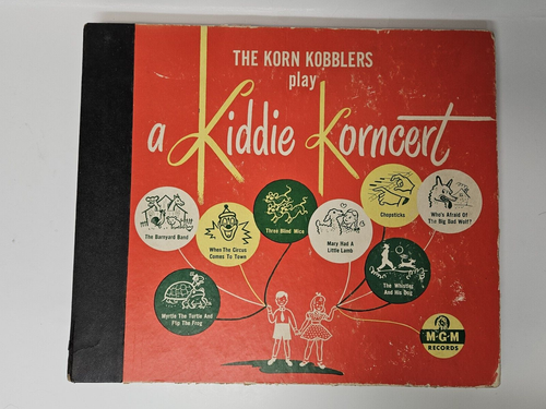 The Korn Kobblers 78 RPM Record Set Kiddie Korncert MGM Records Spike ...