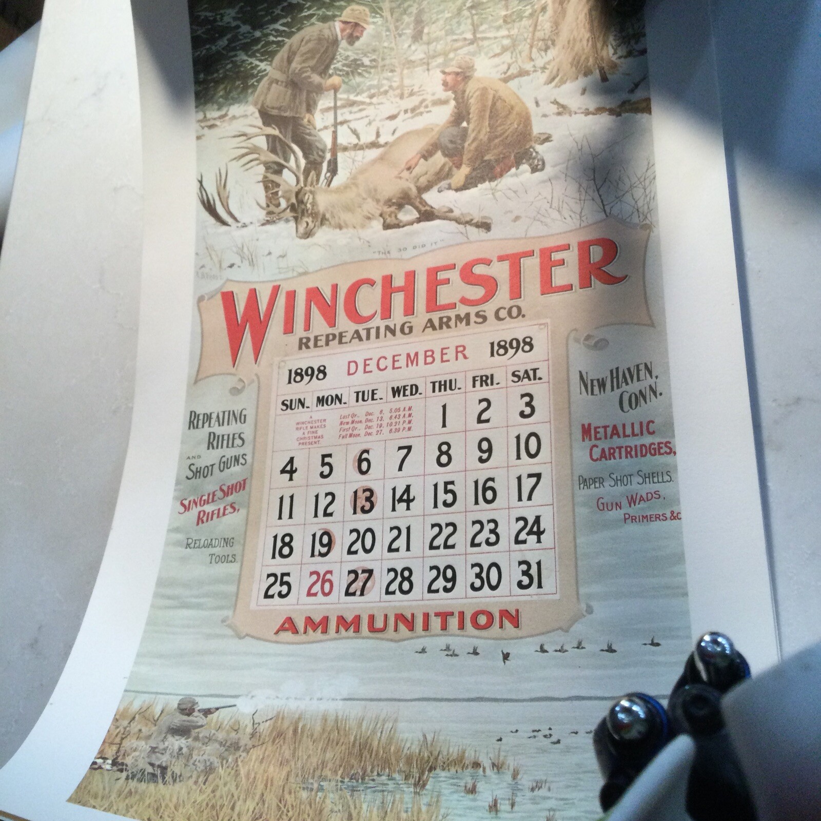 Set Of 6 Vintage Reproduction Winchester Calendars 1968 | eBay