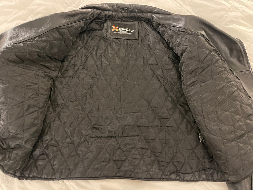 X Element B7800 Traditional Slant Zipper Biker Jacket Size XL | eBay