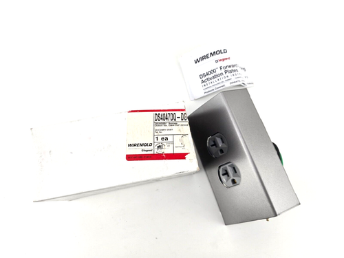 Wiremold DS4047DQ-DG Single-Channel Duplex Device Plate 4000 Series ...