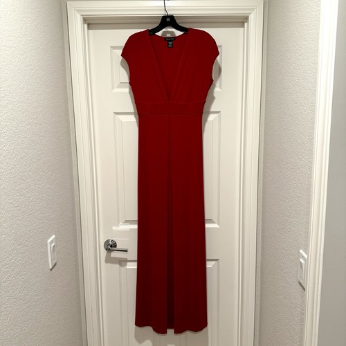 Brand new! CARILYN VAILE Sexy Red Holiday Long Maxi Dress Stretches ...