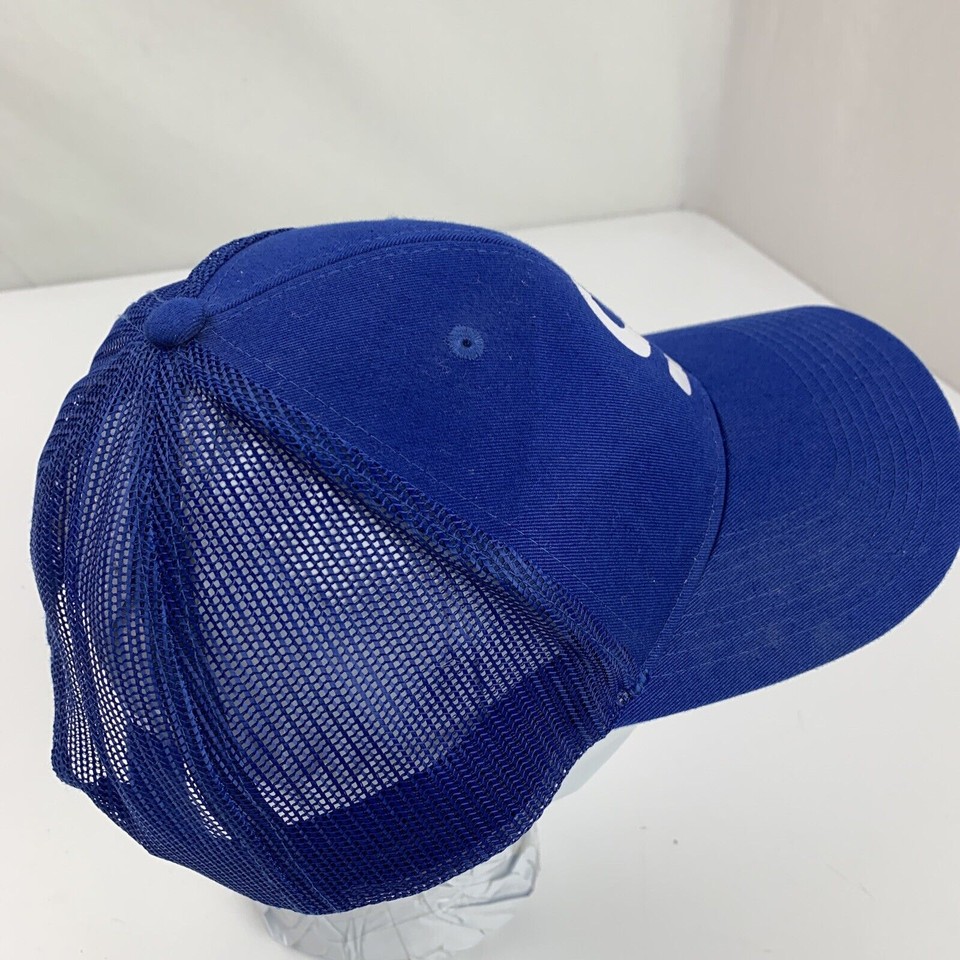Unknown S Logo Blue White Ball Cap Hat Snapback Baseball | eBay