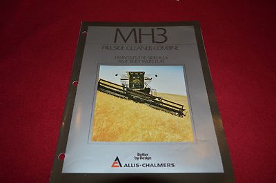Allis Chalmers MH3 Hillside Gleaner Combine Dealer's Brochure DCPA3 | eBay