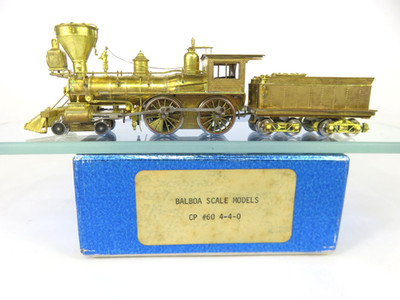 Balboa Scale Models Brass HO Scale CP Central Pacific 4-4-0 #60 Steam ...