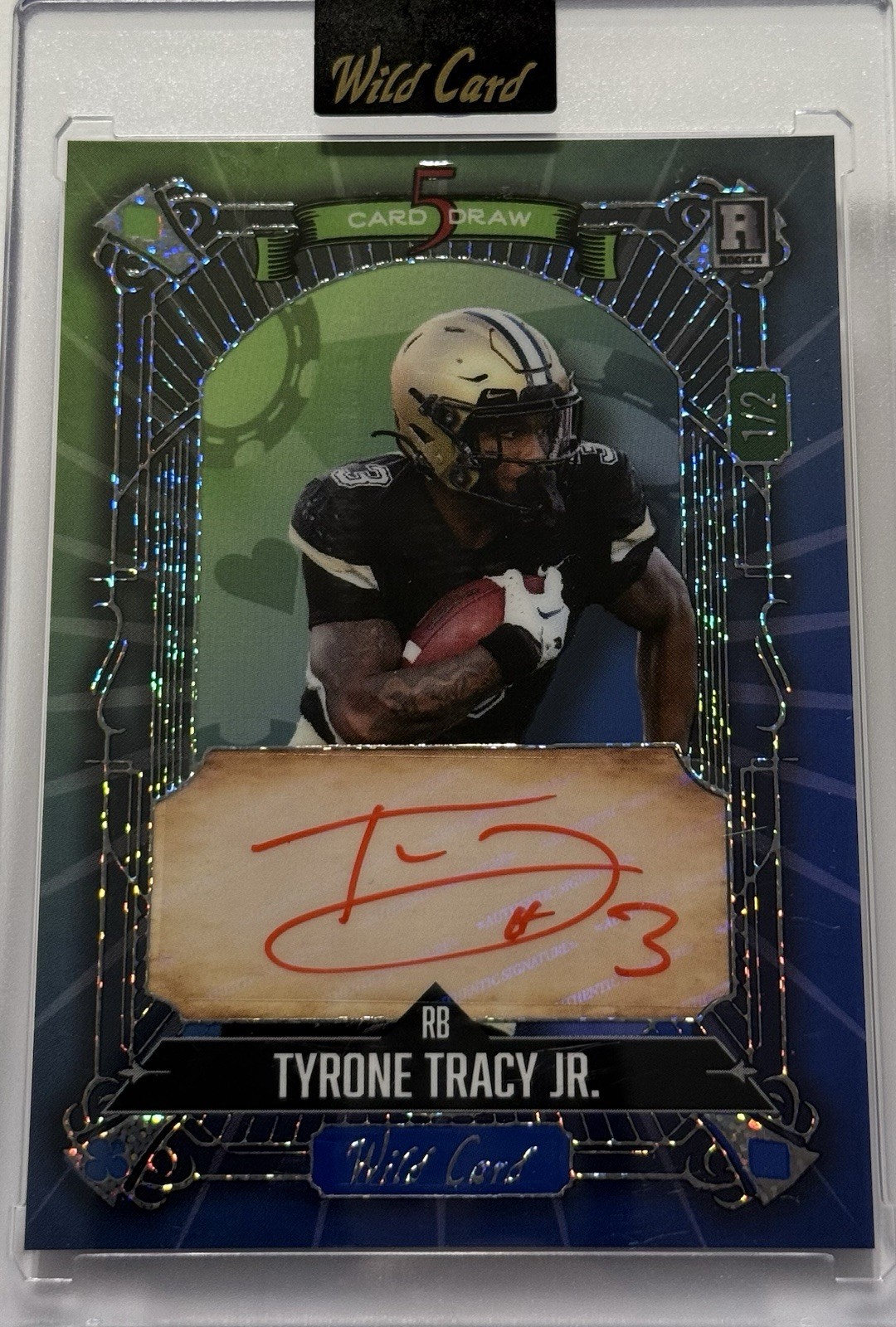 2024 Wild Card 5 Card Draw Tyrone Tracy Jr. RC Auto 1/2 Autograph | eBay