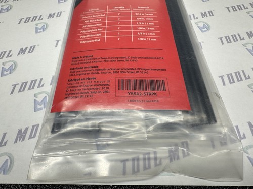 Snap-on Tools IRELAND NEW 42-Piece Assorted Plastic Repair Rods YAS42 ...