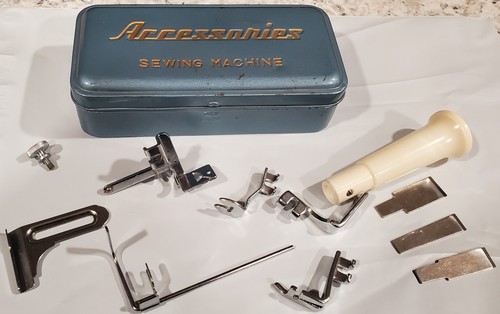 Sewing Machine Attachments Tools Parts With Tin | eBay