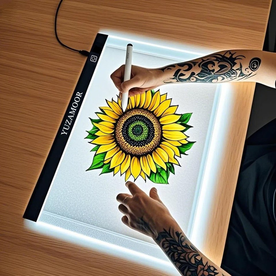 A2 LED Light Pad Kit for Tracing Sketching Painting Diamond Art USB w ...