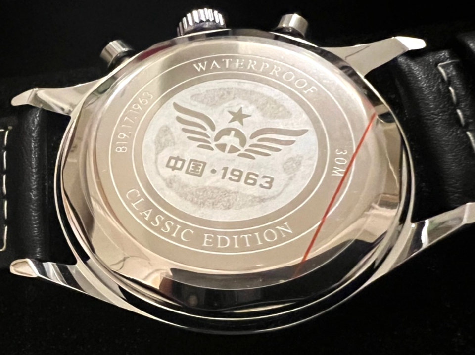 1963 Pilot Chronograph Watch 42mm Quartz | Vintage Military | Champagne ...
