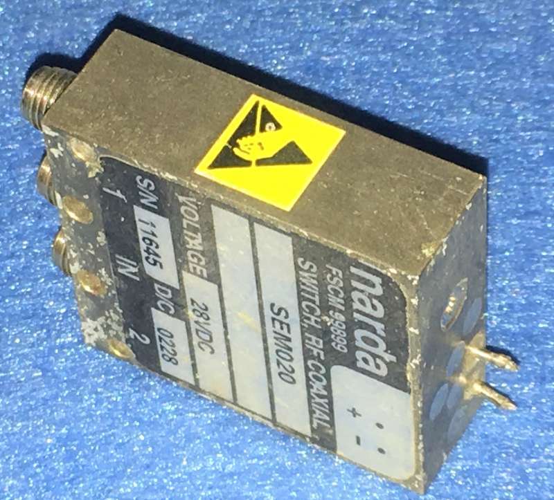 Used NARDA FSCM99899 Switch RF Coaxial SEM020 28VDC | eBay