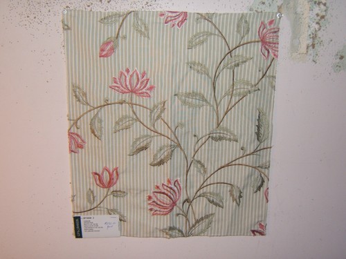 G P & J Baker, Downham, Embroidered Floral, Remnant, Color Antique Rose ...