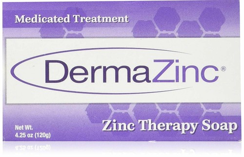 DermaZinc Zinc Therapy Soap Medicated Treatment Help Relieve Skin ...