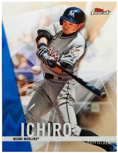 Ichiro 2017 Topps Finest #53 - Miami Marlins | eBay
