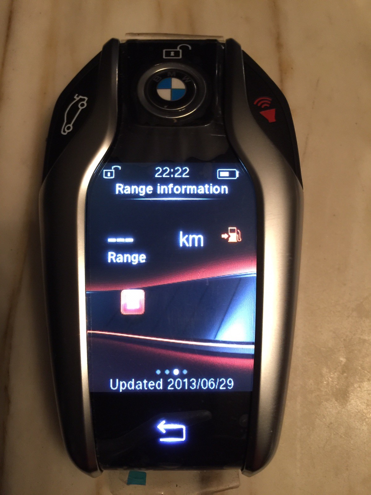 2016-2019 BMW 740i 750i Series Display Key Smart Screen 6820876-01 ...