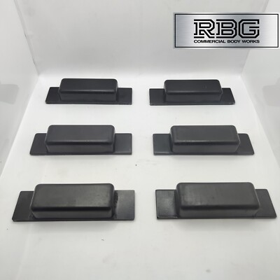 Rubber Tipper Block Pads 6x Mild Steel Weld on Landing Buffer Trailer ...