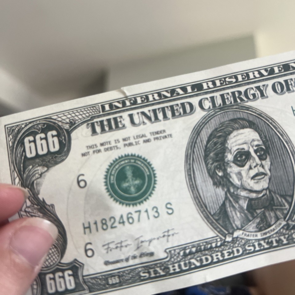GHOST Skeletour July 2025 Banknote - 666 Dollar Bill Limited Edition ...