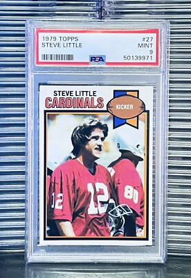 Steve Little 1979 Topps Football Card #27 PSA 9 MINT Centered Arizona ...