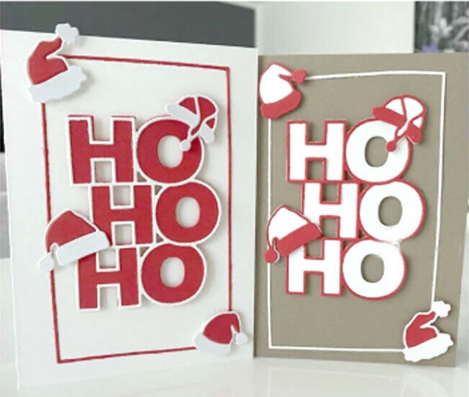 Christmas Hoho Letter Metal Cutting Stencil for Paper Card Scrapbooking ...