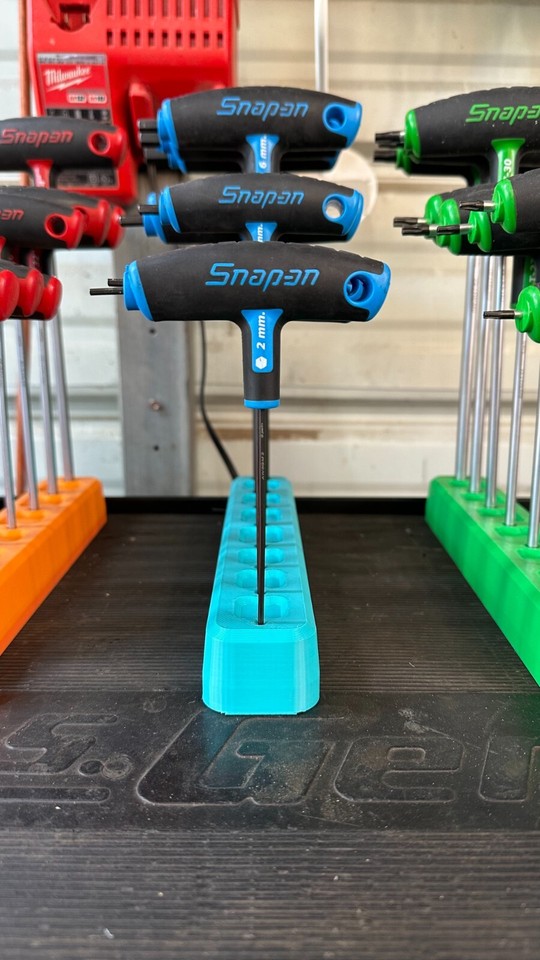 Snap On T Handle Rack - Hex Torx Socket - 3D Printed Color Matched ...