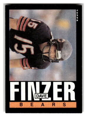 1985 Topps #26 Dave Finzer Chicago Bears Rookie Excellent | eBay