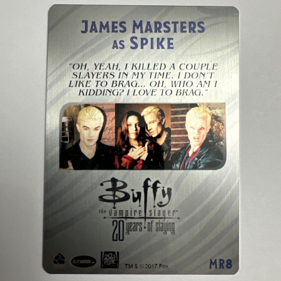 Buffy TVS 20th Anniversary Metal Character Retrospective Card Spike ...
