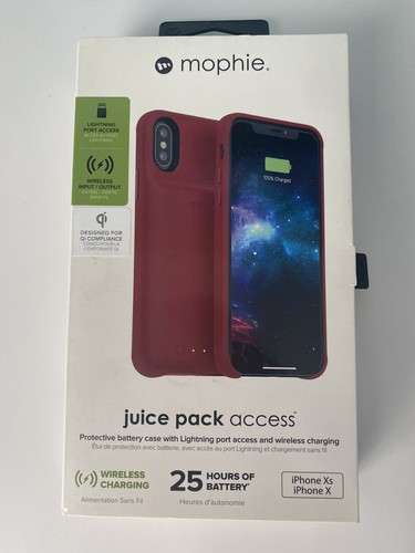 Mophie Juice Pack Access Battery Case for Apple iPhone X / XS - Red ...