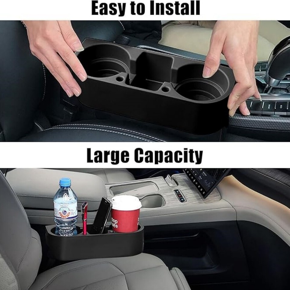US STOCK Car Cup Holder Seat Seam Gap Wedge Cup Drink Bottle Box Stand ...