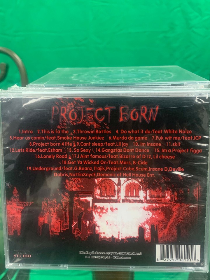Project Born - Born Dead 2 CD Brand New Ft. ICP Esham Scum Insane Clown ...