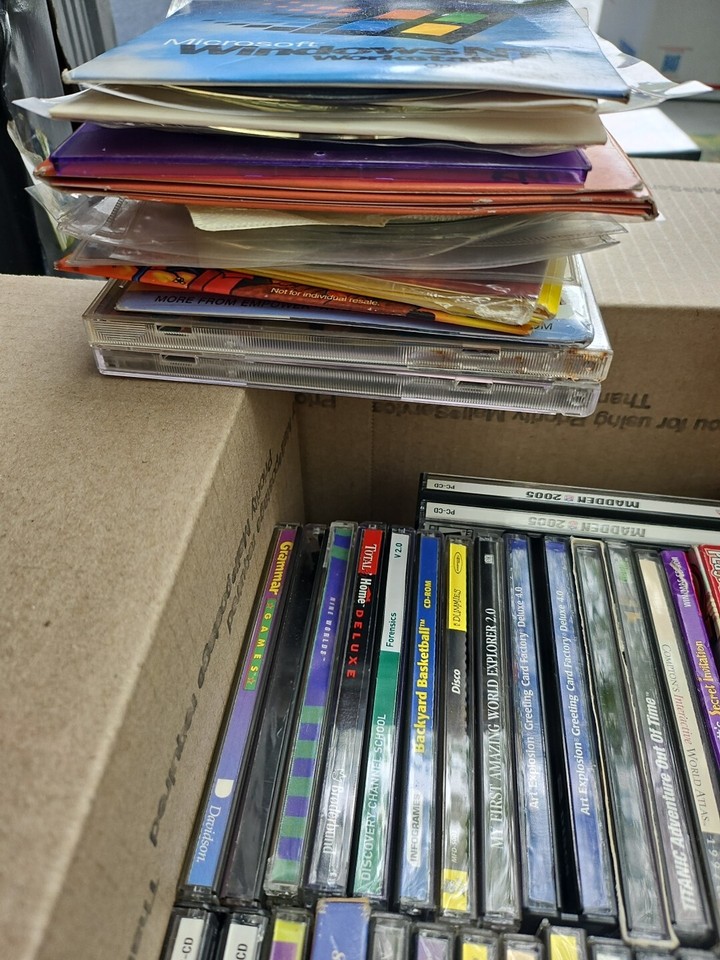 Lot Of 100 Vintage PC Games Nice Variety Good Title Estate Sale See ...