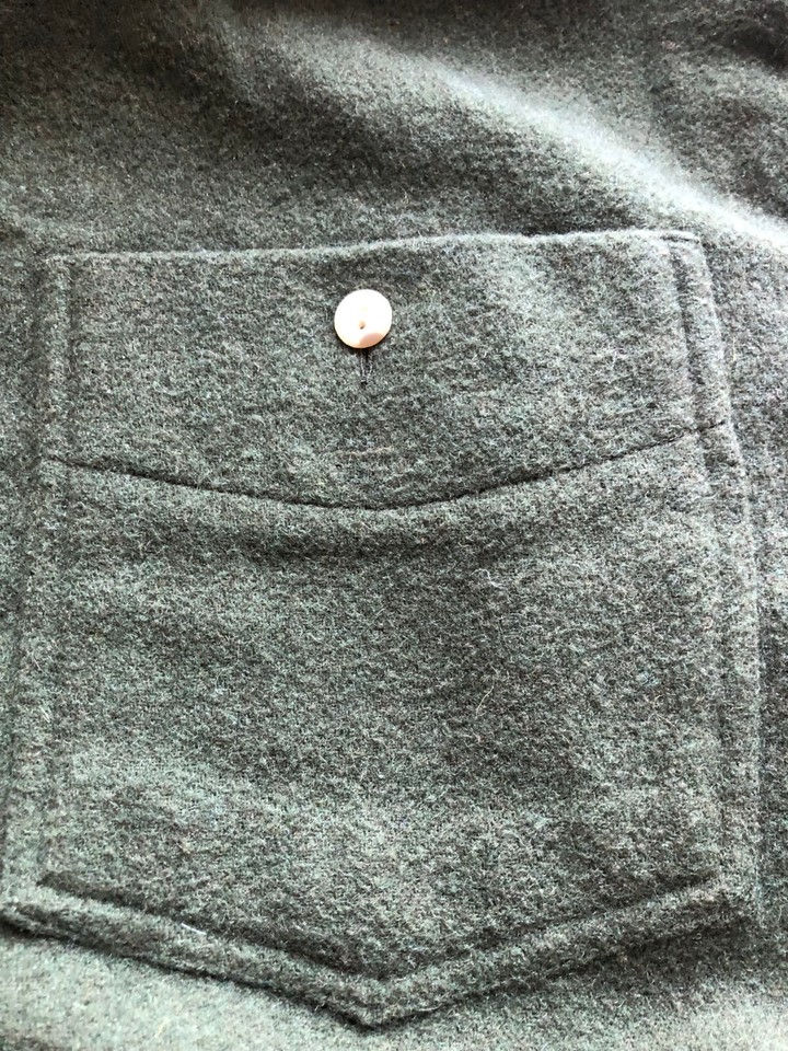 Vintage Claudio Campione Natural Farm Herren Hemd Wolle Flannel ...