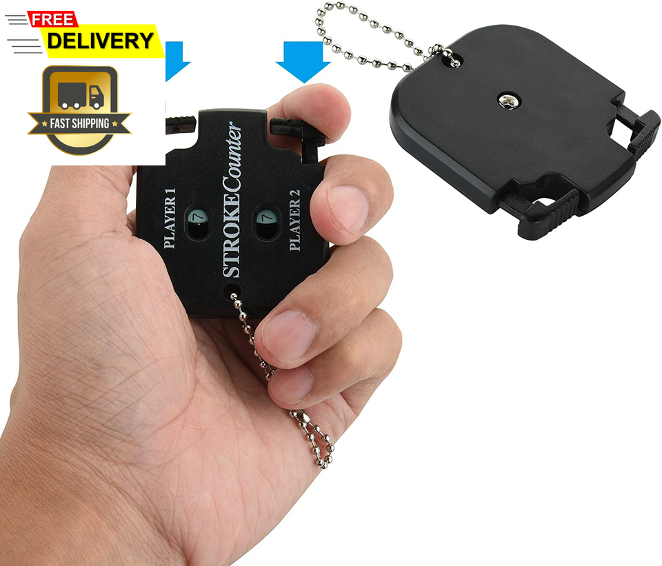 YZWDTGS Pack of 2 Mini Golf Score Shot Stroke Counter Clicker Keychain ...